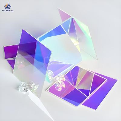 China Heat Resistance Rainbow Acrylic Sheet , Rainbow Colors perspex sheet OEM for sale