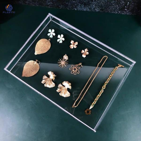Quality Maximize Space Transparent Acrylic Display Tray 3mm Thickness Easy To Clean for sale