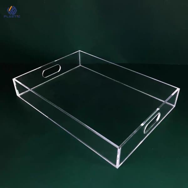 Quality PMMA Material acrylic tray organizer Scratch Resistant Acrylic Serving Tray OEM for sale