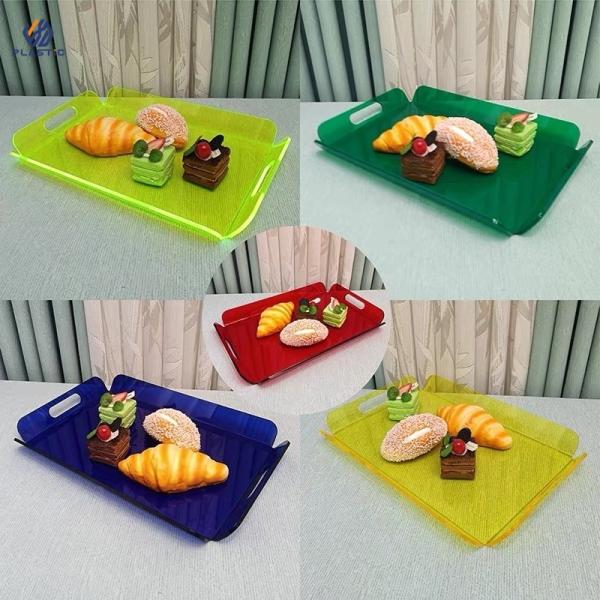 Quality Multi Colored Clear Acrylic Storage Trays 3mm Thickness With Customizable Logo for sale