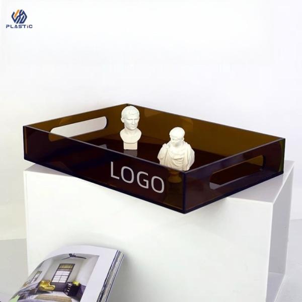 Quality Multi Colored Clear Acrylic Storage Trays 3mm Thickness With Customizable Logo for sale