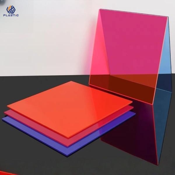 Quality Cast Process Coloured Acrylic Sheet Cut To Size Chemical Resistance 100% PMMA for sale