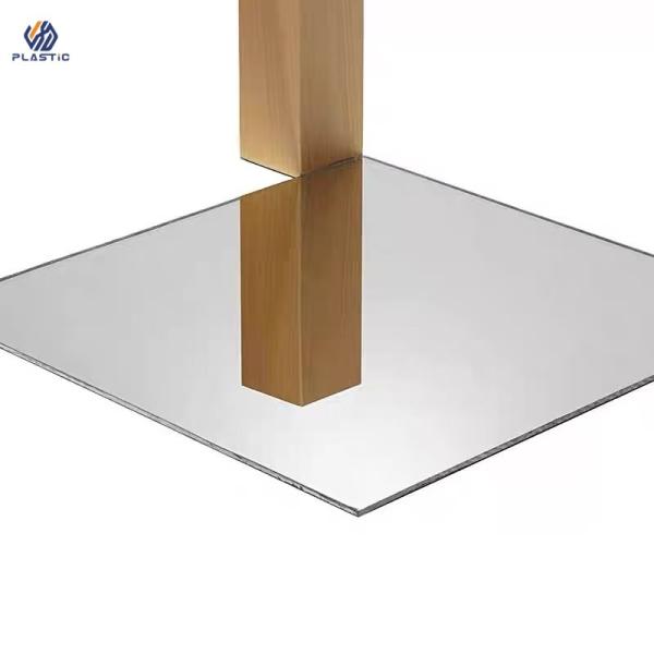 Quality Flame Retardant Acrylic Mirror Panels 100% Virgin MMA Acrylic Plastic Mirror Sheet for sale