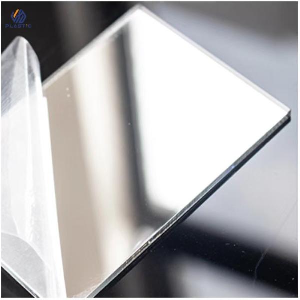 Quality No Glue Silver Mirror Acrylic Sheet 1220x2440mm 1000x2000mm With PE Film for sale