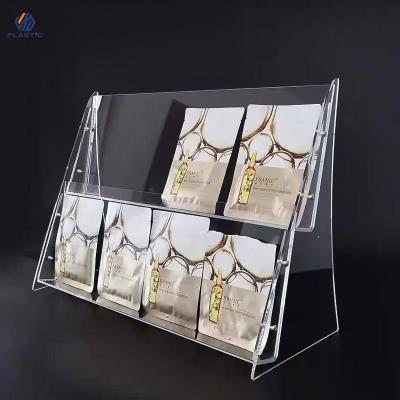 China Customized Shape Acrylic Display Stand Clear Acrylic Risers For Shopping Malls for sale