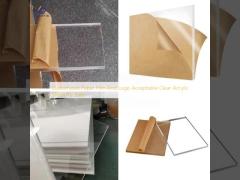 Customized Paper Flim And Logo Acceptable Clear Acrylic Sheet for Sale