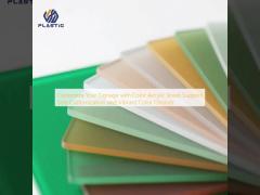 Customize Your Signage with Color Acrylic Sheet Support Size Customization and Vibrant Color Choices