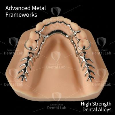 China Printed Metal Framework Dental Crown Lab Co-Cr Metal Framework Partial for sale