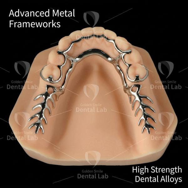 Quality Printed Metal Framework Dental Crown Lab Co-Cr Metal Framework Partial for sale