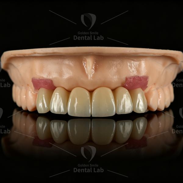 Quality Multilayered Full Zirconia Screw-Retained Bridge, Customizable, for Anterior Implant Restoration for sale