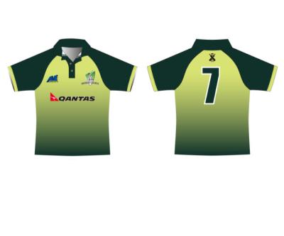 Cina XS-3XL ha sublimato il cricket che Teamwear uniforma il Jersey per i club in vendita