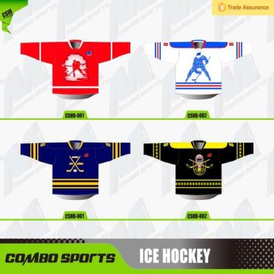 China Lange de Borstbreedte 6587.5cm van Kokerteam ice hockey jersey uniform Te koop