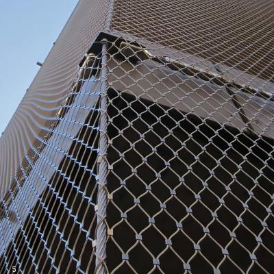 China Durable Inox Cable Mesh Netting Inter Woven Type And Ferrule Type for sale