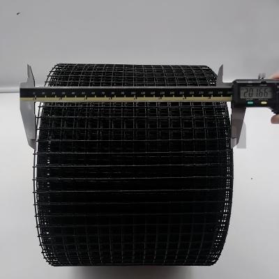 China Black PVC Coated Weld Wire Solar Panel Bird Screen 12.5mm Hole Size SS304 for sale