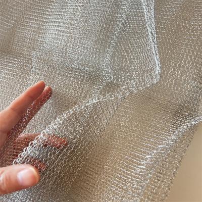 China Compressed Knitted Wire Mesh SS400 SS304 Inconel 600 Mesh For Marine Pad Construction for sale