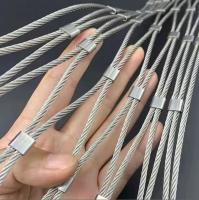 China High Strength Carbon Steel Cable Mesh PVDF Coating For Facade Cladding for sale
