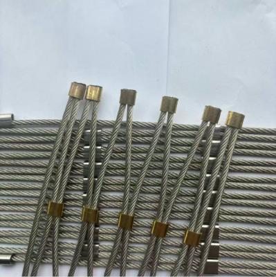 China SS316 / 316 Flexible Stainless Steel Cable Mesh Ferruled Provide Cutting Welding And Bending Services for sale