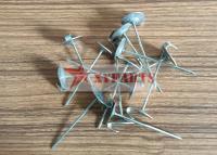 China Round / Rectangular Base Metal Lacing Anchors For Removable Insulation Blanket for sale