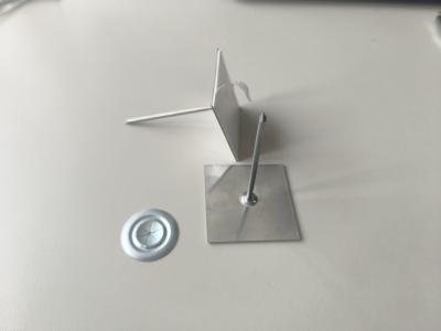 China 90mm Galvanized Steel Stick Pins Fixing Pre Formed Insulation Material To Metal Duct for sale