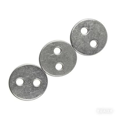 China 1'' Ss Lacing Washers With Double Hole To Wrap Insulation Around Irregular Shape for sale