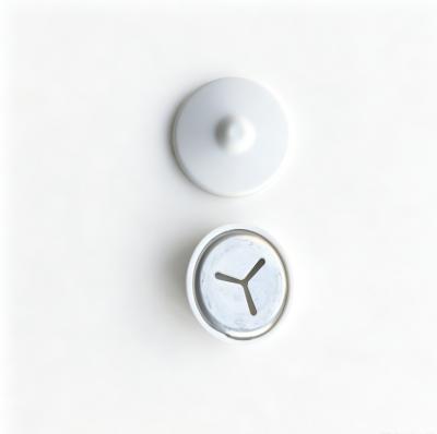 China Black White Plastic Cap Washers With 3 Slots Metal Clip Insert For Weld  Pins for sale