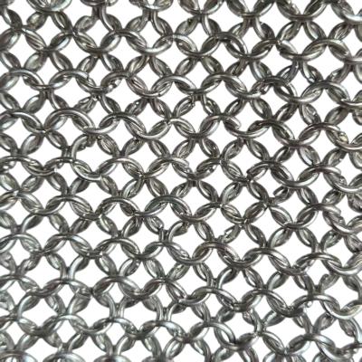 China Stainless Steel Chain Mail Wire Mesh 20 Mm Outer Diameter for sale