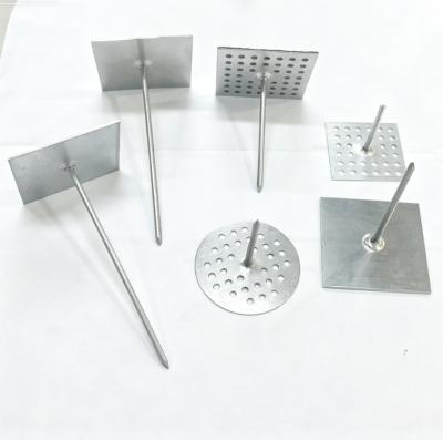 China Self Adhesive Insulation Hanger Pins Pre Galvanized Carbon Steel For Glass Wool for sale