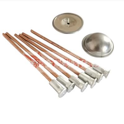 China Copper Plated Capacitor Discharge Insulation Weld Bimetallic Pins For Fixing Ship Board for sale
