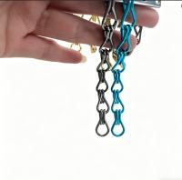 China Anodized Lightweight Double Hook Aluminum Door Hanging Chains for sale
