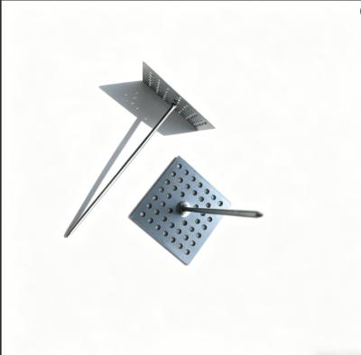 China HVAC System Fitting Glass Wool Aluminium Perforated Base Insulation Hangers for sale