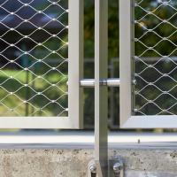 Quality Modular Stainless Steel Wire Rope Netting Railing System with 40 mm Mesh for sale