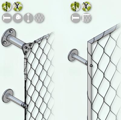 China Weatherproof 304/316 Cable Trellis System For Climbing Plants Vines And Green Wall Safety Barriers for sale