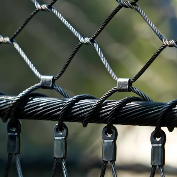 Quality 304 & 316 Stainless Steel Ferrule Rope Zoo Netting Heavy Duty  Animal Enclosure Mesh for sale