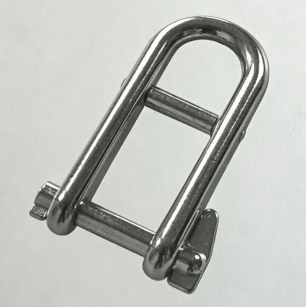 Quality Halyard Shackle Long D Shackle Key Pin Type With Locking Pin & Cross Bar For Sailing & Marine Rigging for sale