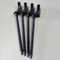 China Nylon J‑shaped hooks with locking plates for fixing solar‑panel bird‑proof netting for sale