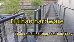 Stainless Steel Ferrule Mesh webnet for Modern Railing Upgrades Balustrades
