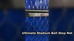 Stainless Steel Football Field Barrier Net High-Impact Ball Stop Fencing for Stadium Perimeters