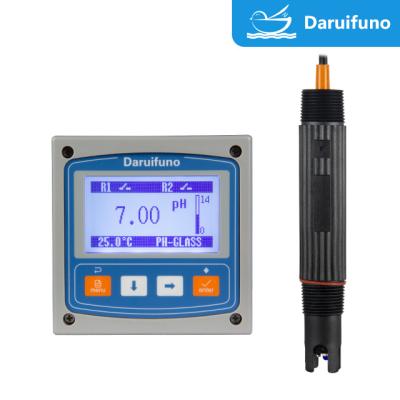 China Online PH / ORP-Sender mit RS485 Zwei Relais 0/4 ~ 20mA Ausgang für Abwasser oder Trinkwasser zu verkaufen
