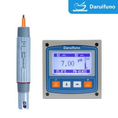 China Online PH / ORP-Sender mit RS485 Zwei Relais 0/4 ~ 20mA Ausgang für Abwasser oder Trinkwasser zu verkaufen