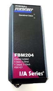 China Foxboro FBM204 20 MA I/O Module Four 20 MA Dc Analog Input Output Channels for sale