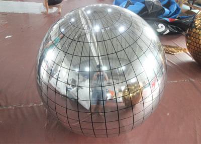 China Giant Event Decoration PVC Floating Sphere Mirror Balloon Disco Shiny Inflatable Mirror Ball for sale
