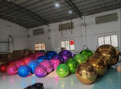 China Double Layer PVC Giant Mirror Ball Inflatable Sphere Balloons Mirror Balls For Sale for sale