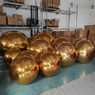 China Christmas Decoration Inflatable Reflective Ball Colorful Mirror Balloon Inflatable Mirror Ball for sale