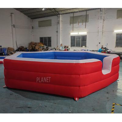 China Custom Team Building Inflatable Gaga Pit Inflatable Gaga Ball Pit Field Gaga Court For Kids And Adulits for sale