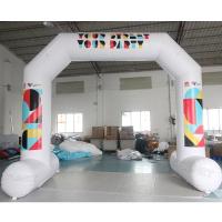 China Commercial Custom Inflatable Arch 0.65mm PVC Tarpaulin Airtight Finish Line Arch for Triathlon Events for sale