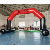 China Commercial Custom Inflatable Arch 0.65mm PVC Tarpaulin Airtight Finish Line Arch for Triathlon Events for sale