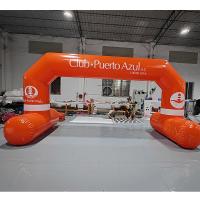 China Commercial Custom Inflatable Arch 0.65mm PVC Tarpaulin Airtight Finish Line Arch for Triathlon Events for sale