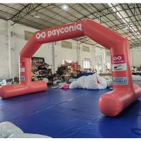 China Commercial Custom Inflatable Arch 0.65mm PVC Tarpaulin Airtight Finish Line Arch for Triathlon Events for sale