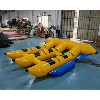 China Factory Air Sealed Towable Inflatable Flying Fish Floating Banana Boat Inflatable Banana Tube for sale