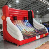 China Inflatable Basketball Toss Game 4x3m PVC Carnival Challenge Interactive Bounce Machine for sale